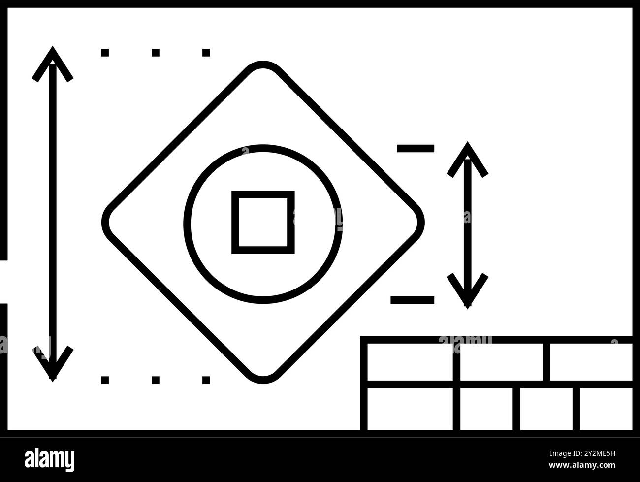 2d drafting architectural drafter line icon vector illustration Stock ...