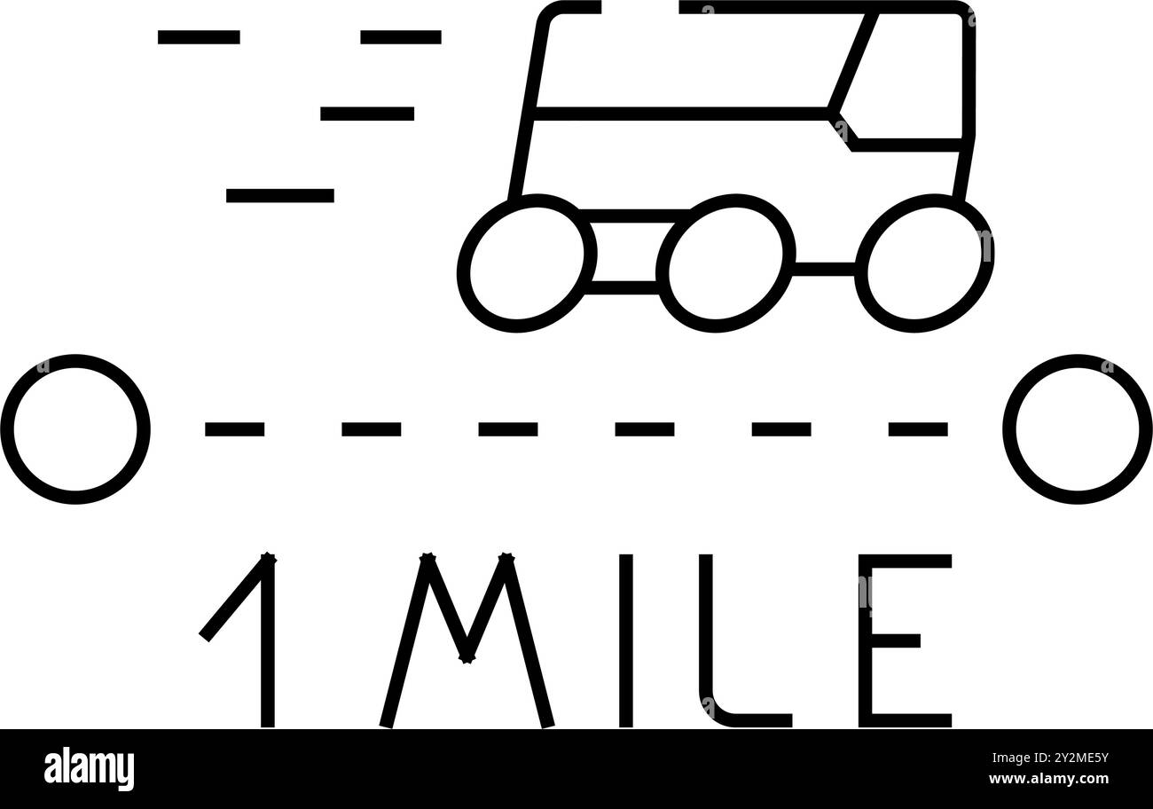 last mile delivery line icon vector illustration Stock Vector Image ...