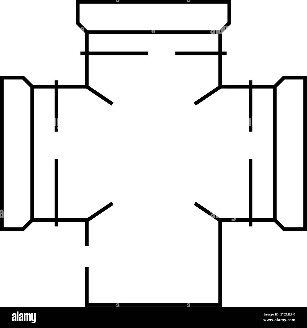 engineering pipeline line icon vector illustration Stock Vector Image ...