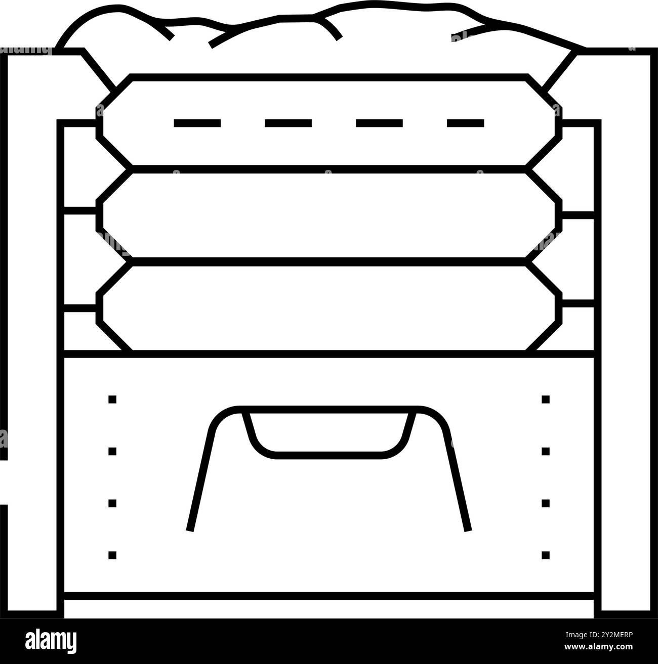 composting green living line icon vector illustration Stock Vector ...