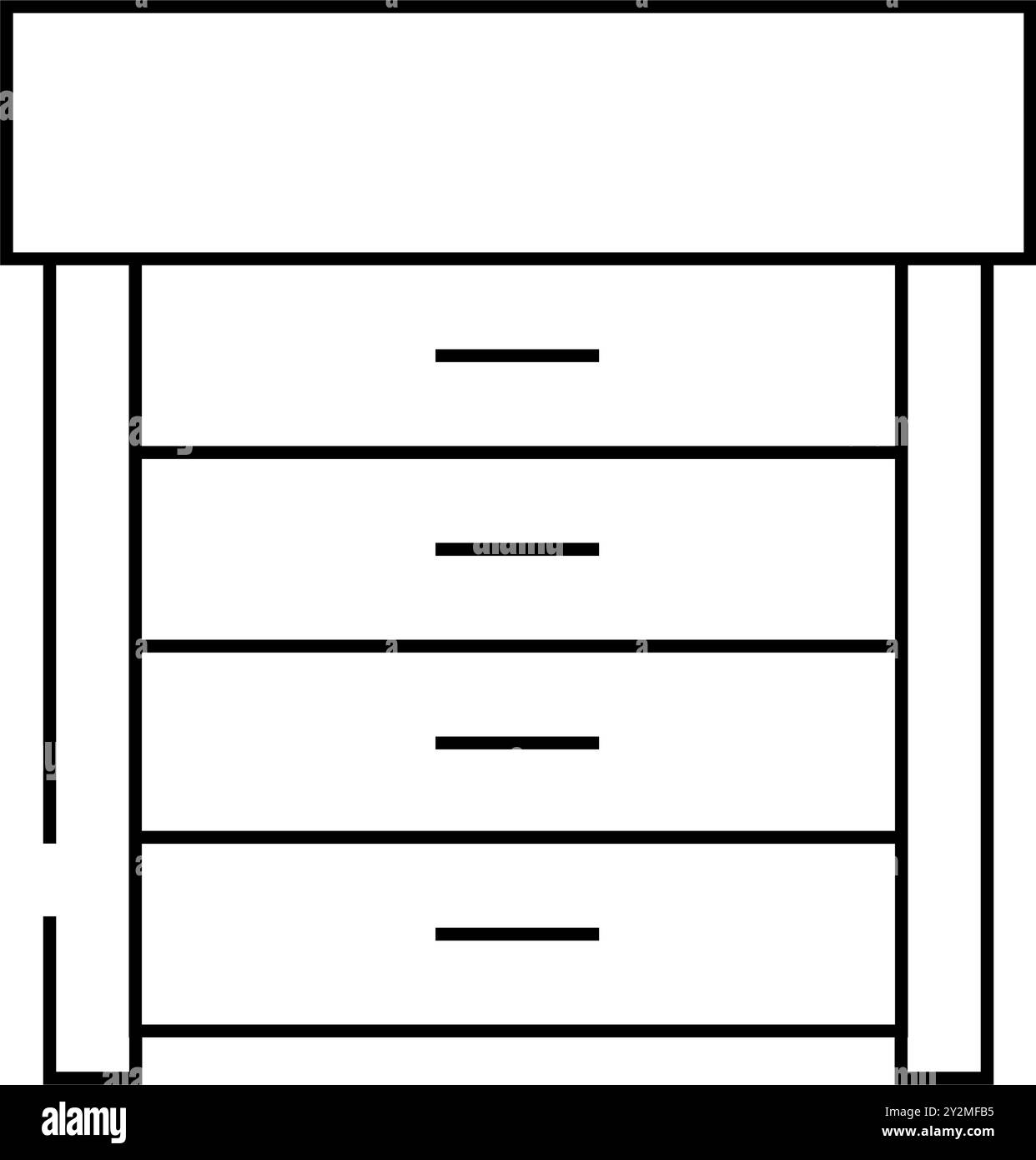 Chest drawers chair table Black and White Stock Photos & Images - Alamy