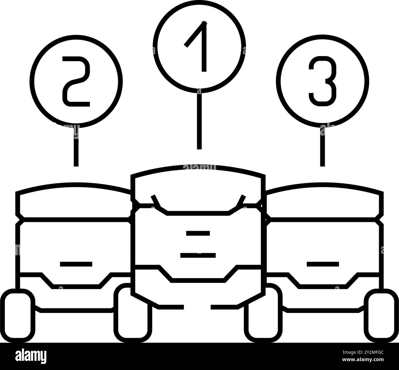 robot fleet autonomous delivery line icon vector illustration Stock Vector Image & Art - Alamy