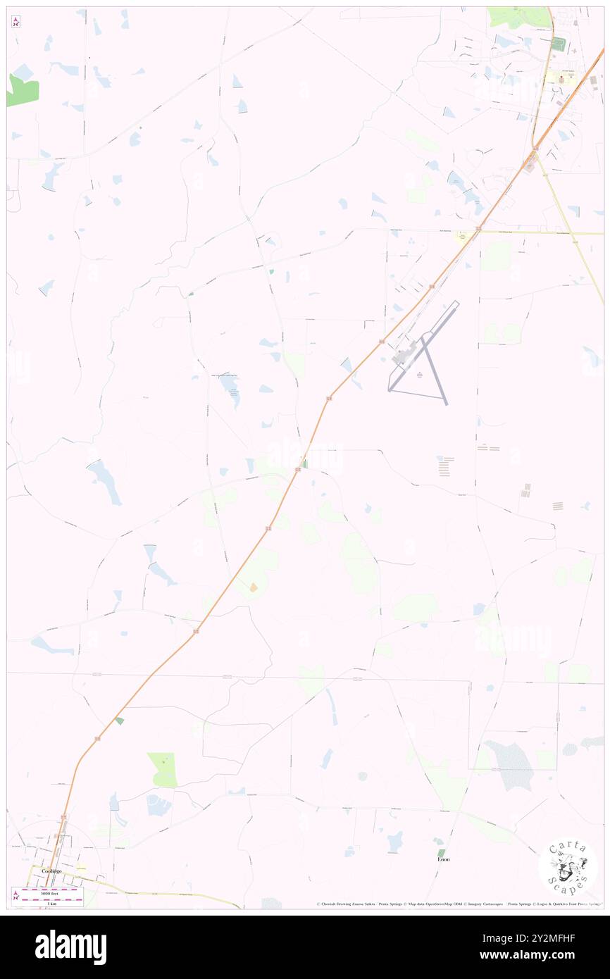 Colquitt county map Cut Out Stock Images & Pictures - Alamy