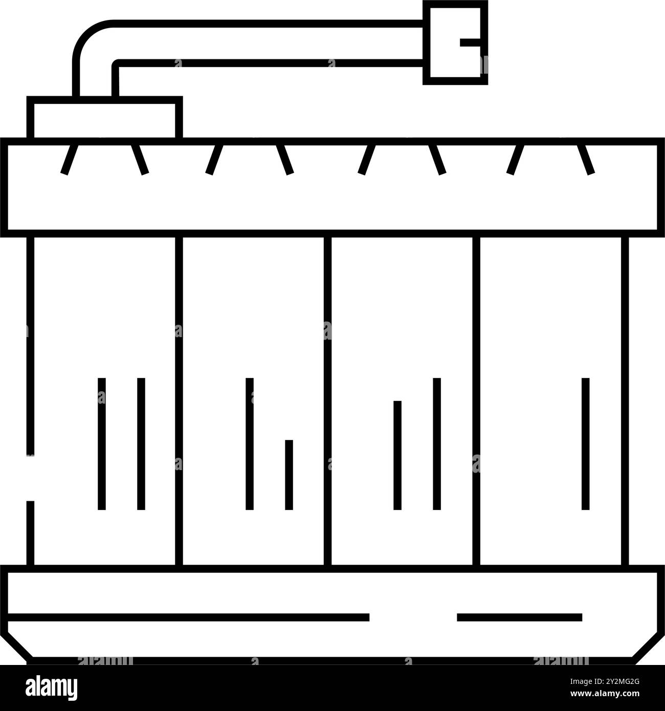 pack battery line icon vector illustration Stock Vector Image & Art - Alamy