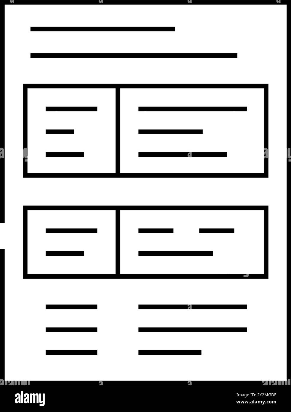 form list line icon vector illustration Stock Vector Image & Art - Alamy
