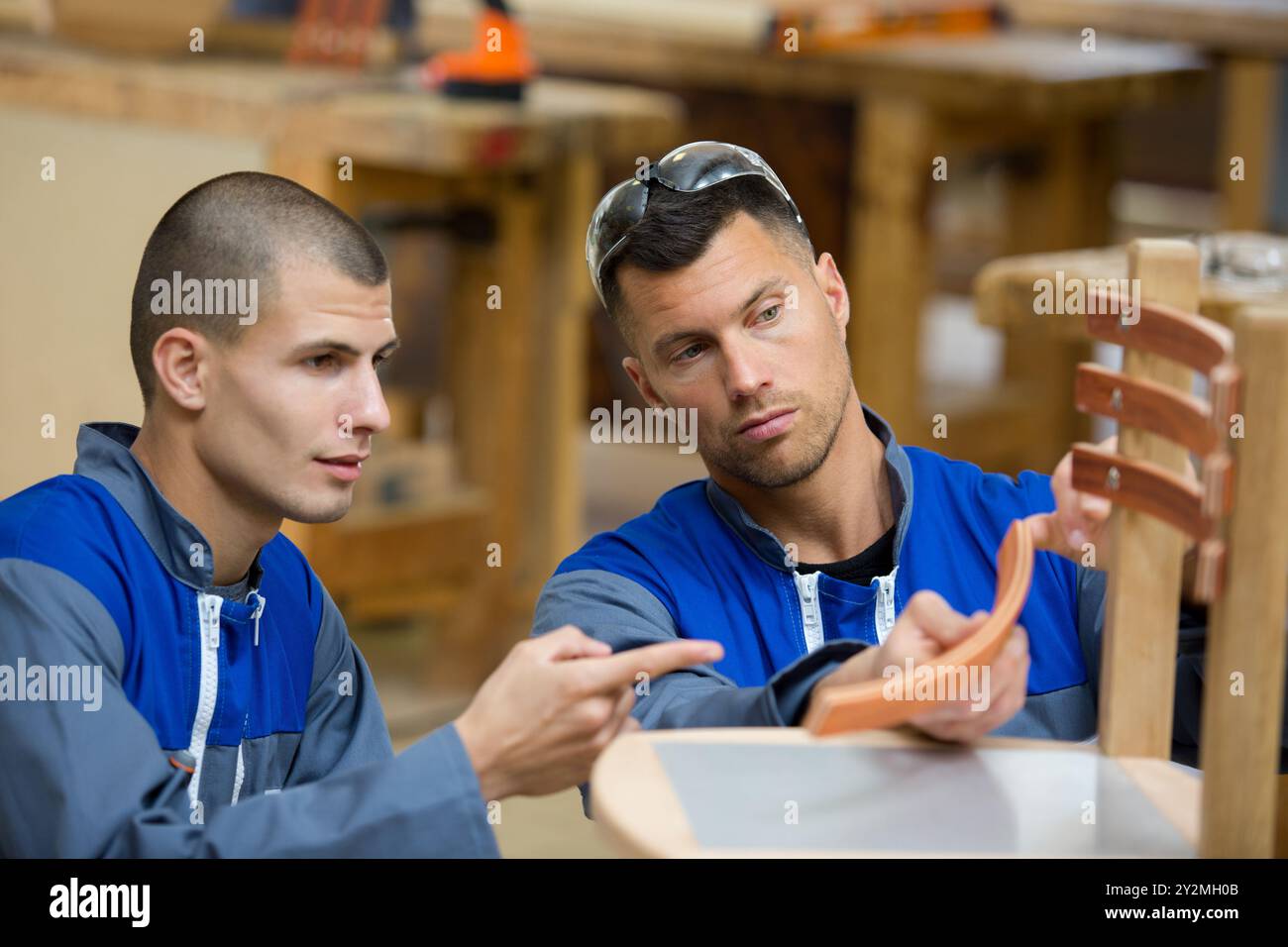 Carpenters building wooden door hi-res stock photography and images - Alamy