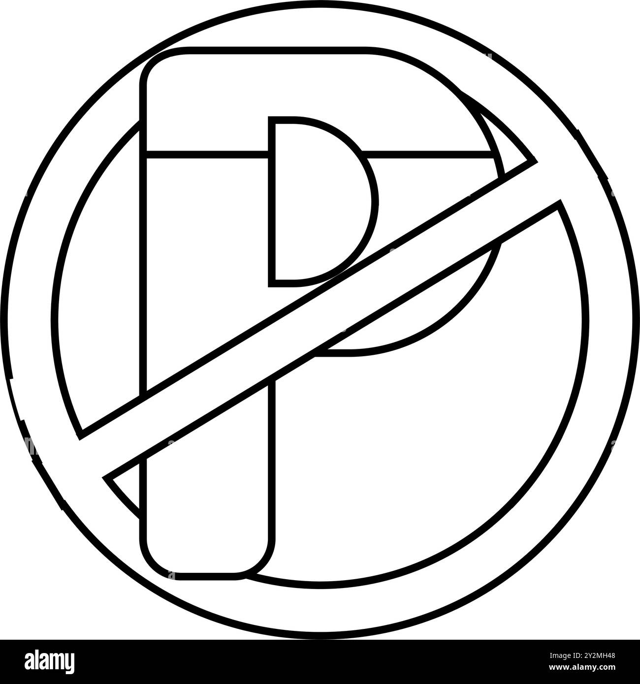 No parking any time sign Black and White Stock Photos & Images - Alamy