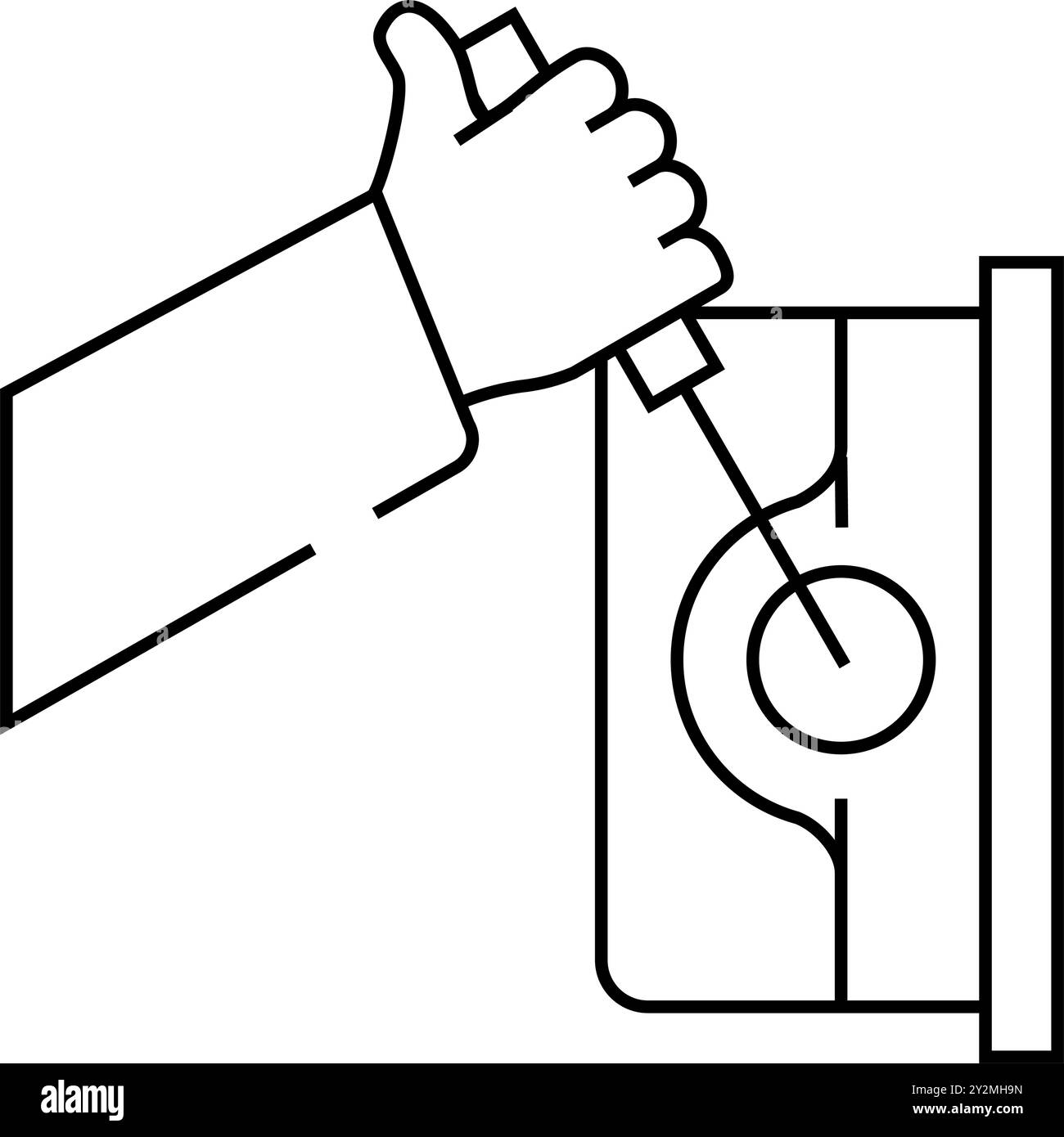 emergency response electric line icon vector illustration Stock Vector ...