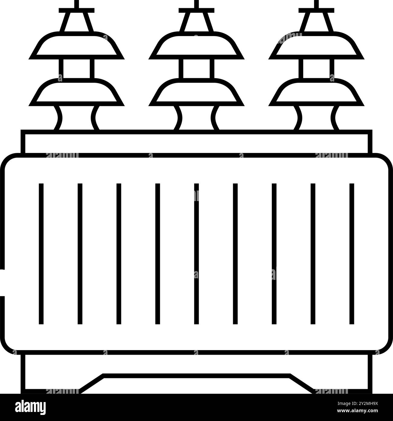 transformer electric line icon vector illustration Stock Vector Image ...