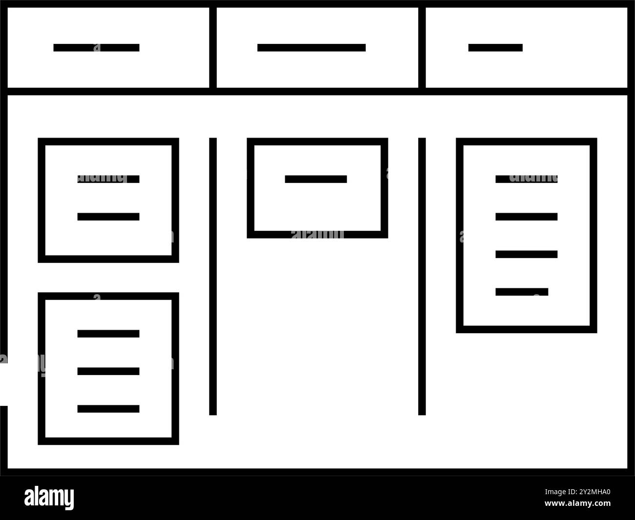 content planning social media line icon vector illustration Stock ...