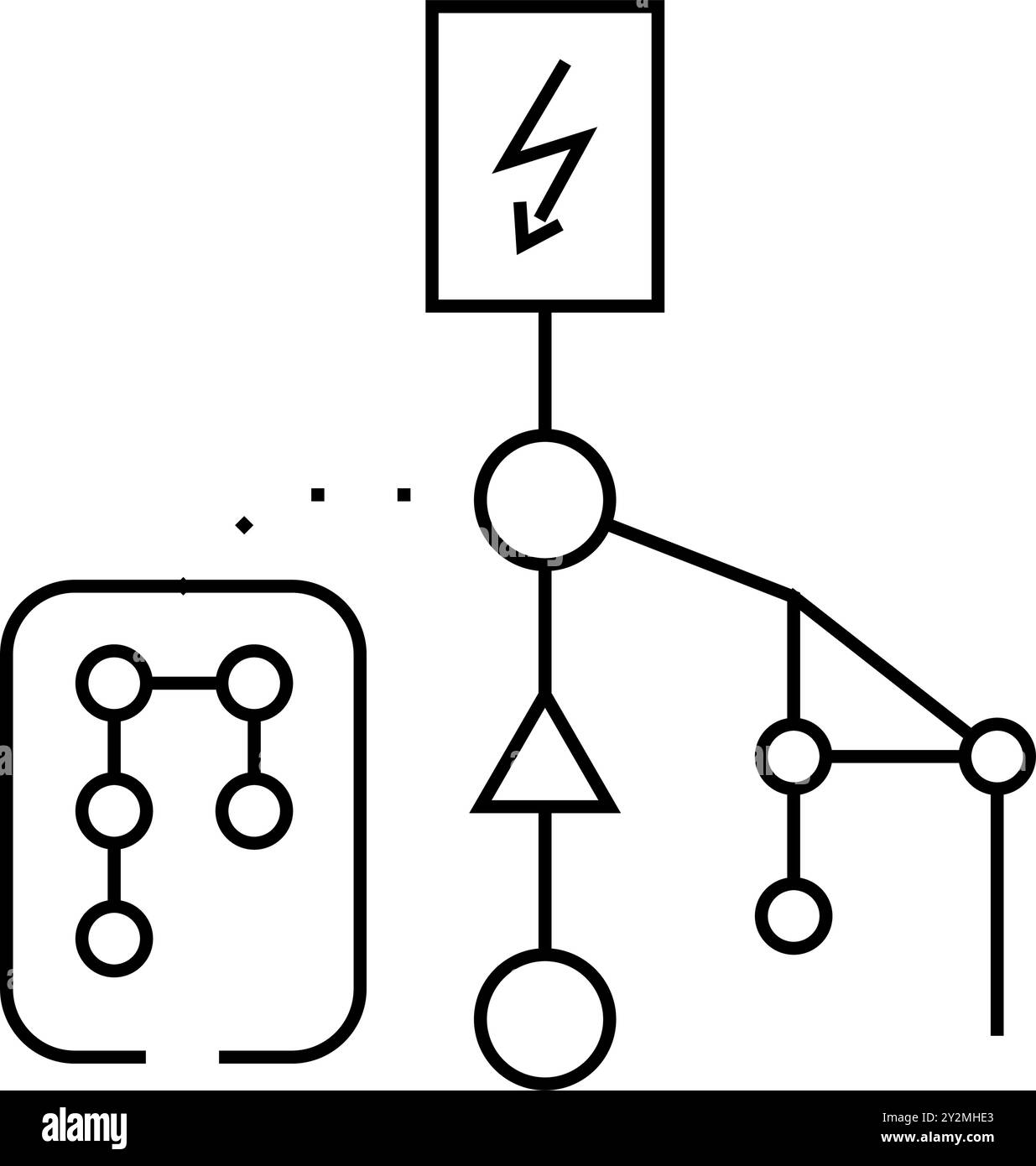 grid connectivity electric line icon vector illustration Stock Vector Image & Art - Alamy