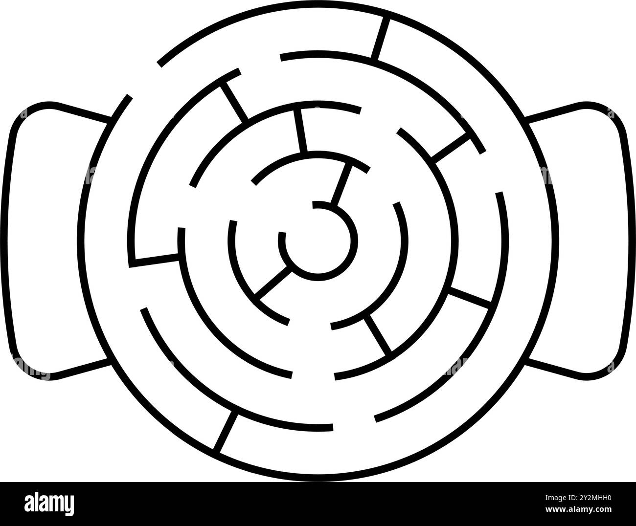marble maze fidget toy line icon vector illustration Stock Vector Image ...