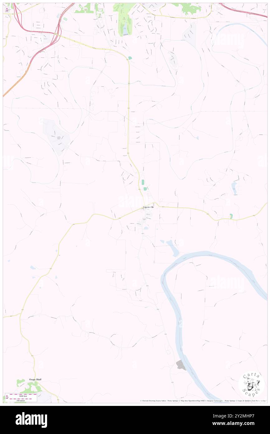 Cole county map hi-res stock photography and images - Alamy