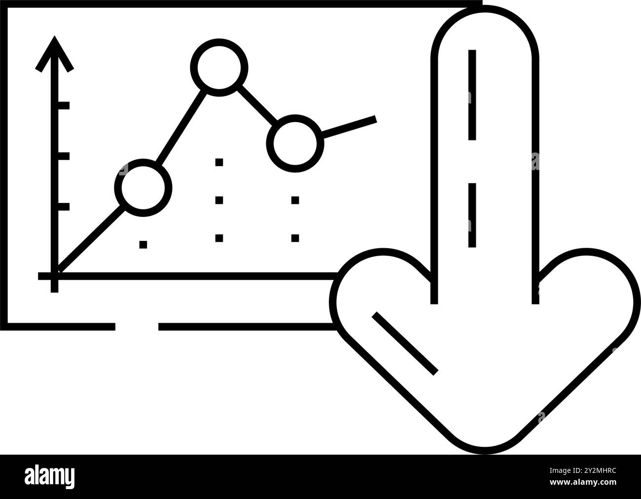 diagram loading statistical data line icon vector illustration Stock ...
