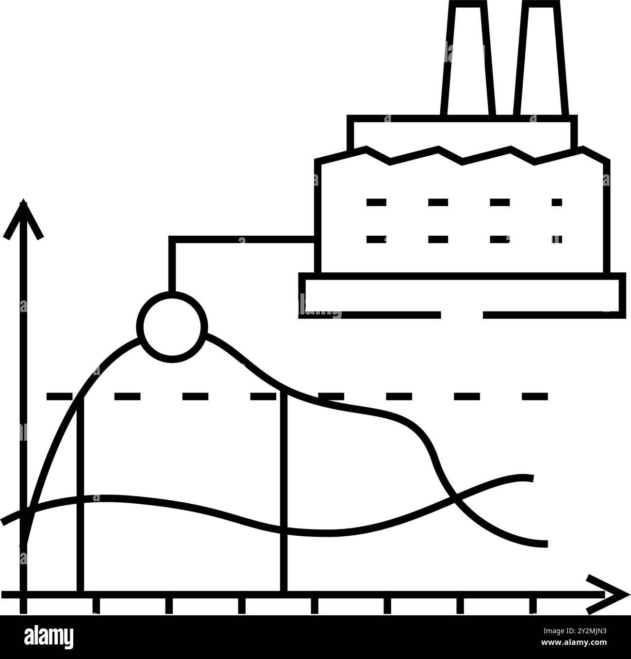 demand response electric line icon vector illustration Stock Vector ...