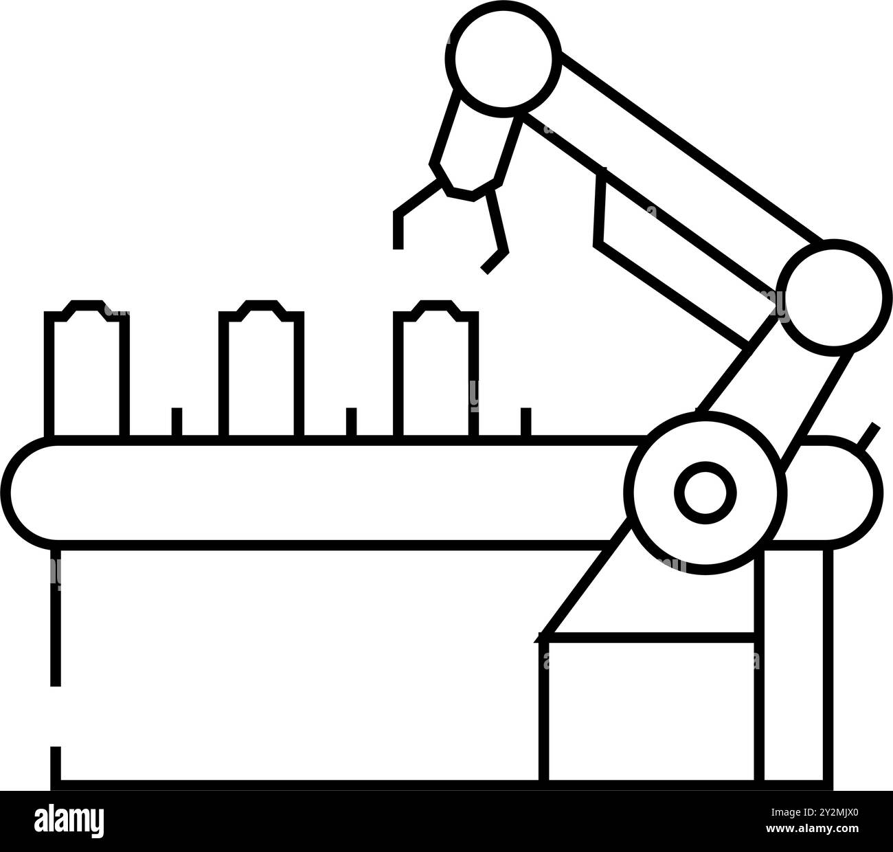 battery manufacturing line icon vector illustration Stock Vector Image ...