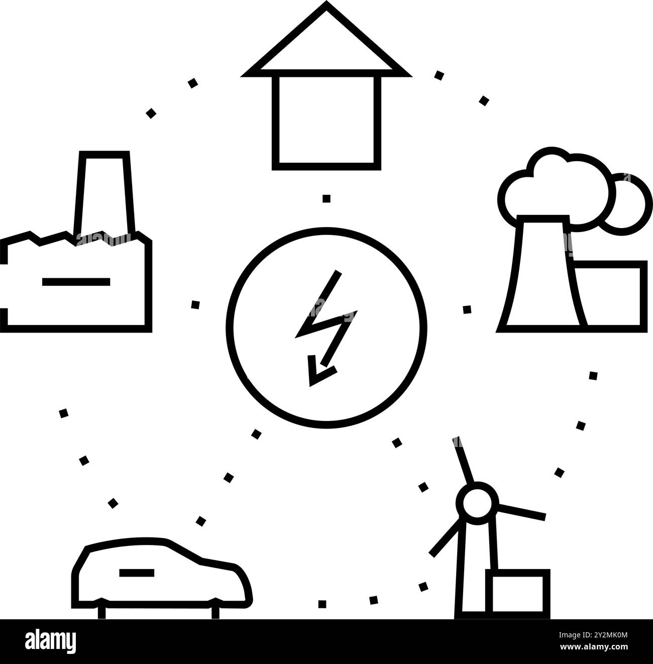 House power grid Black and White Stock Photos & Images - Alamy