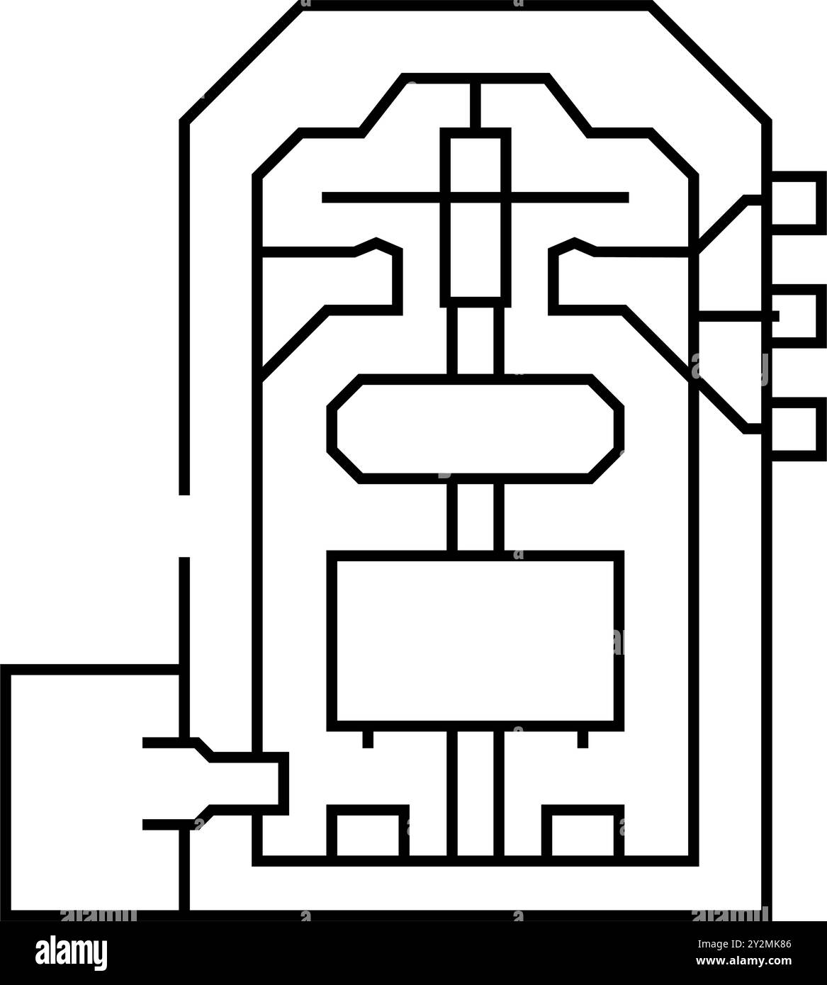 flywheel storage energy line icon vector illustration Stock Vector ...