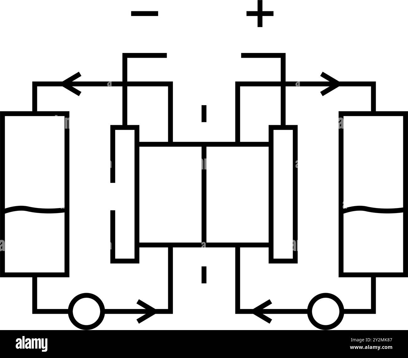 Hybrid Storage System Line Icon Vector Illustration Stock Vector Image And Art Alamy