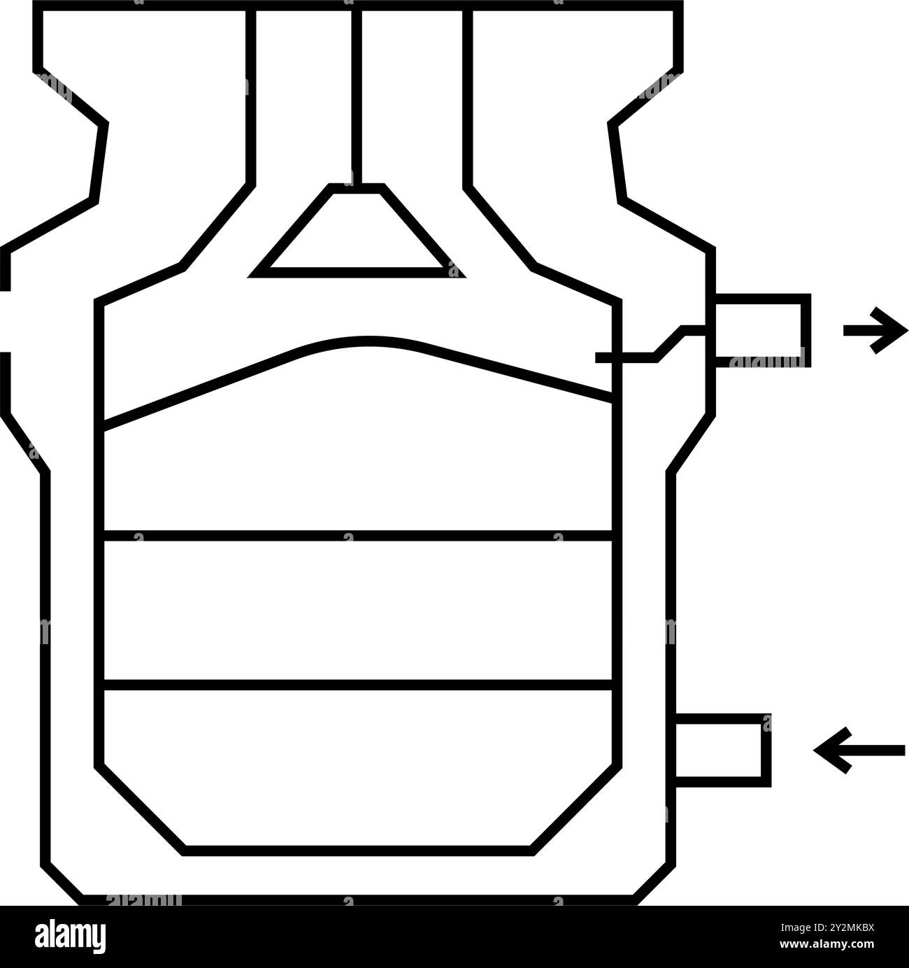 gasification biomass energy line icon vector illustration Stock Vector ...