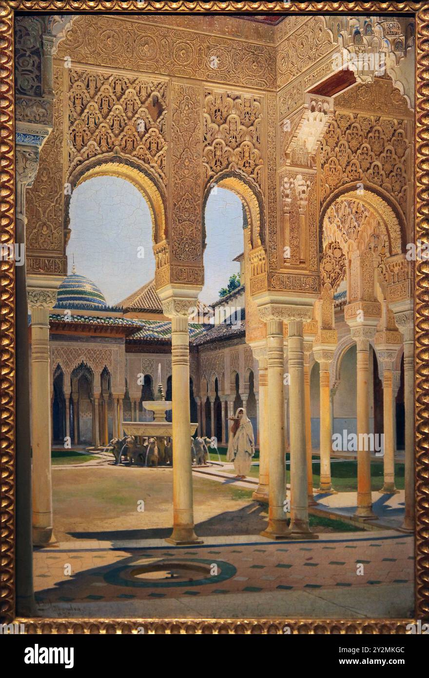A servant woman in the Alhambra (1876) by Adolf Seel (1829–1907) German ...