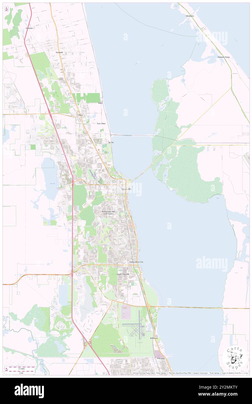 Map of titusville florida Cut Out Stock Images & Pictures - Alamy