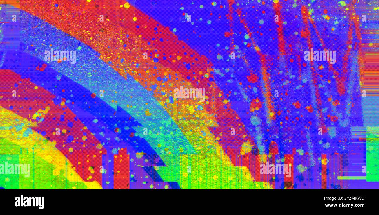 Abstract digital motion glitch distorted banner pixelated texture ...