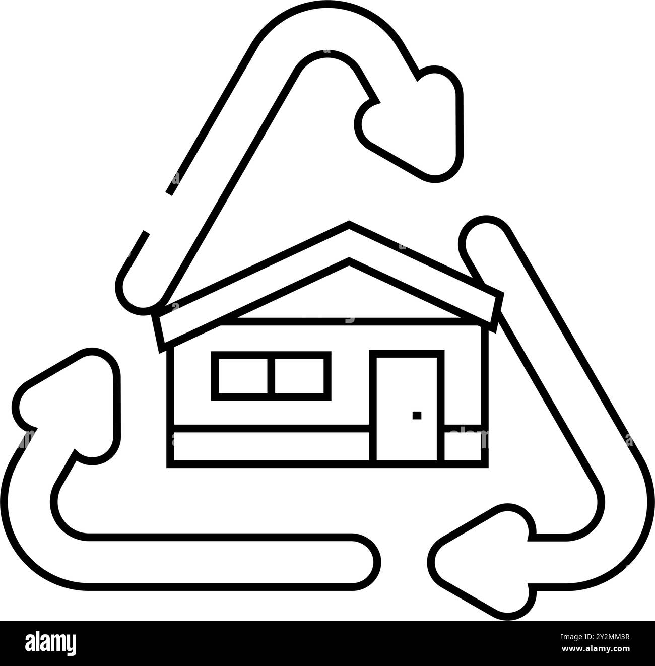 green building materials line icon vector illustration Stock Vector ...