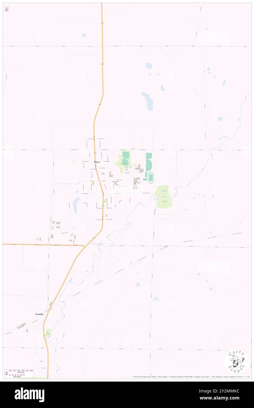 Map of pierz minnesota Cut Out Stock Images & Pictures - Alamy