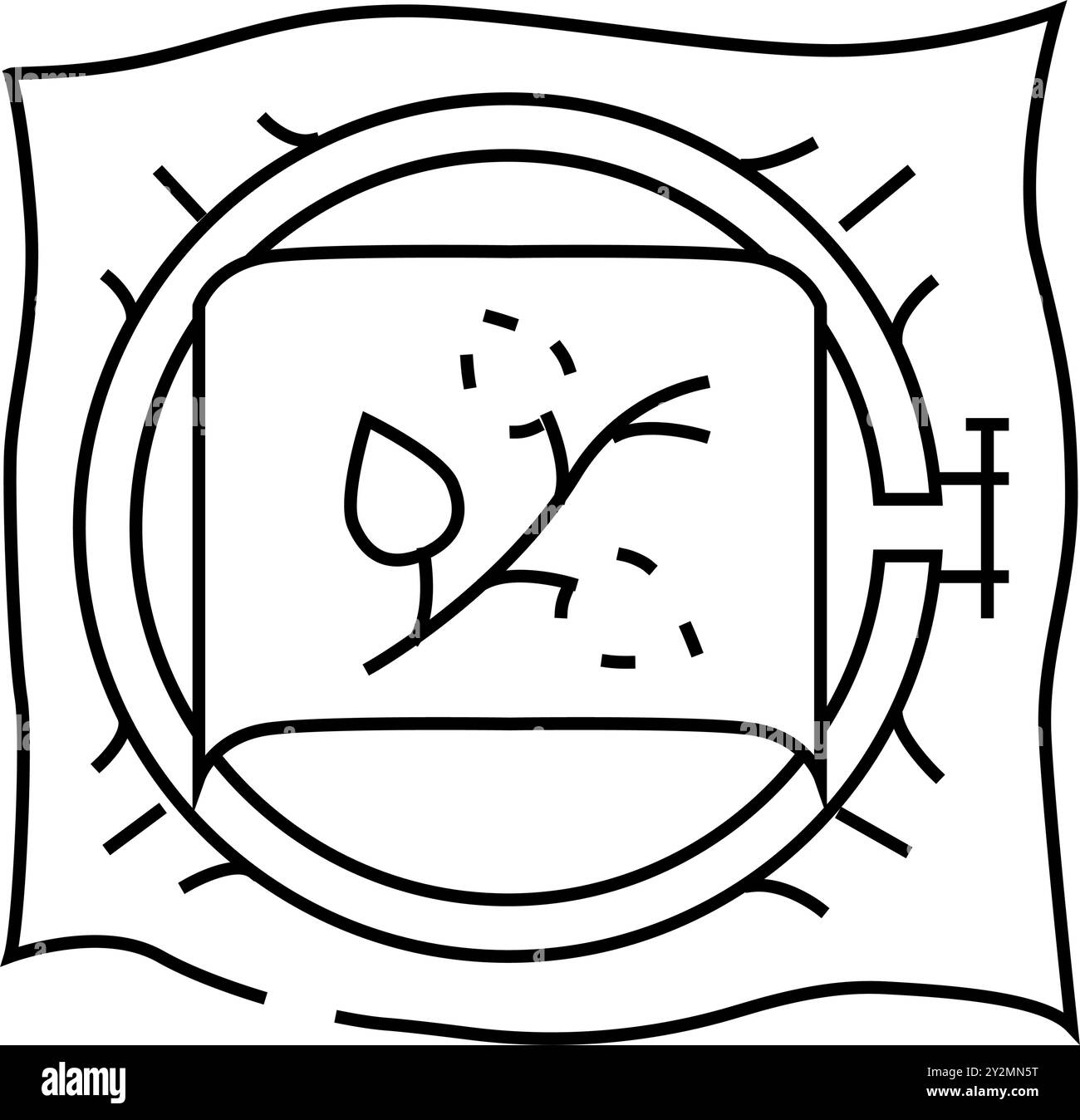 tracing paper embroidery hobby line icon vector illustration Stock ...