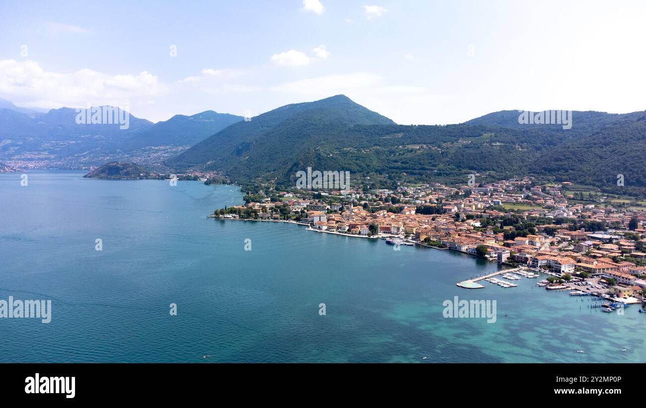 Aerial view iseo lake hi-res stock photography and images - Alamy