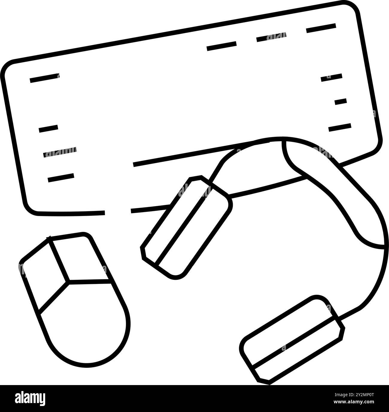 peripheral setup repair computer line icon vector illustration Stock ...