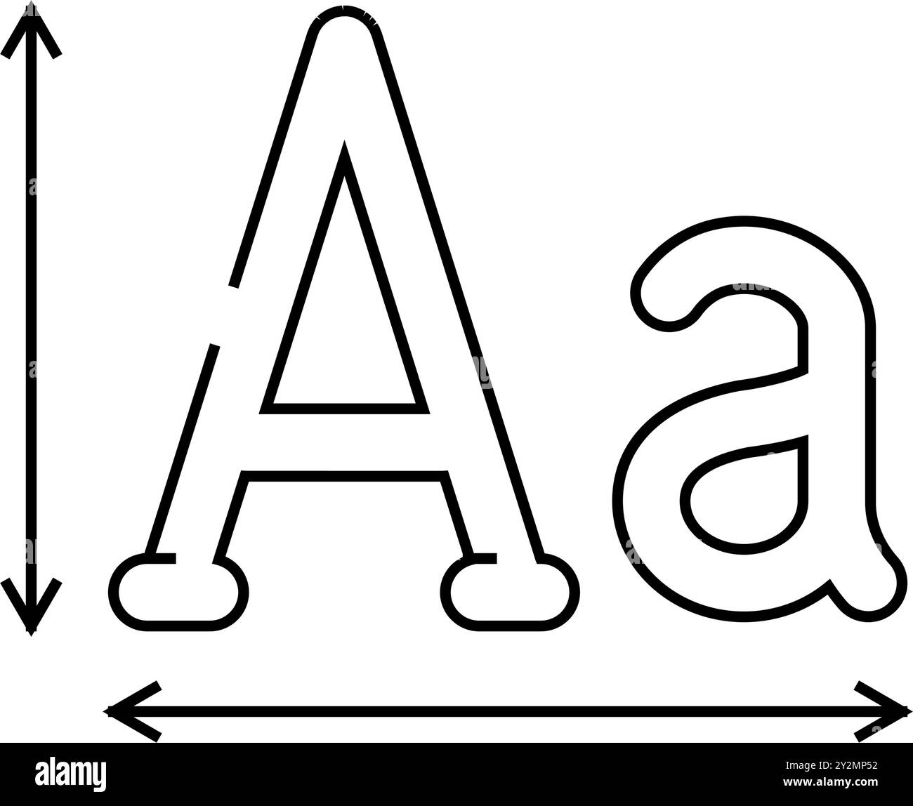 typography ux ui design line icon vector illustration Stock Vector ... typography ux ui design line icon vector illustration Stock Vector ...