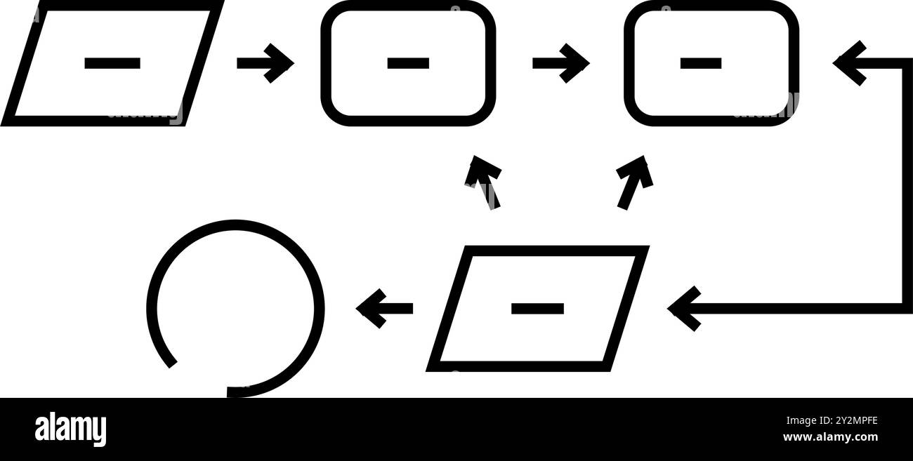 apriori algorithm line icon vector illustration Stock Vector Image ...