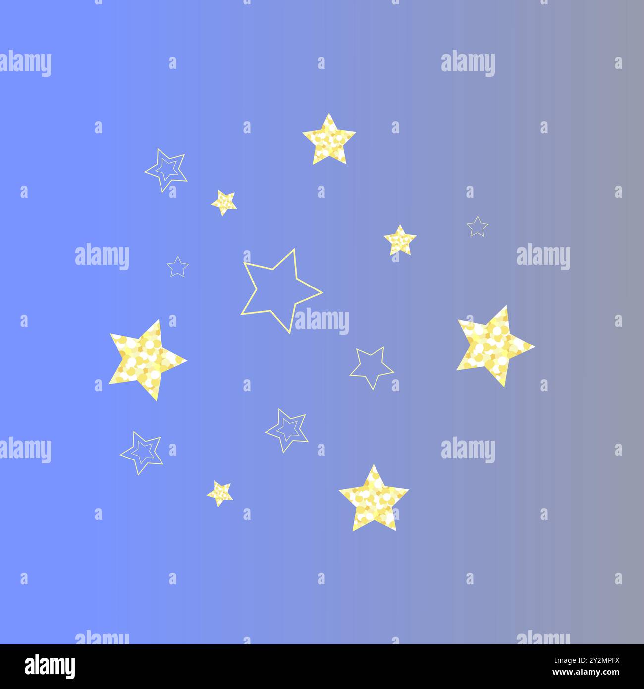 Set of golden shiny stars for design. Vector illustration Stock Vector ...