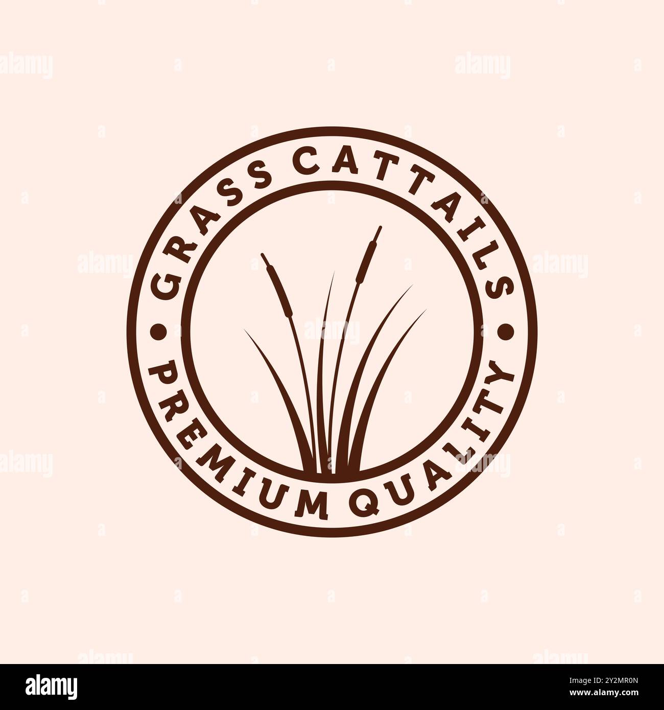 Cattail or Reed Logo Vector Illustration Design. Simple Modern ...