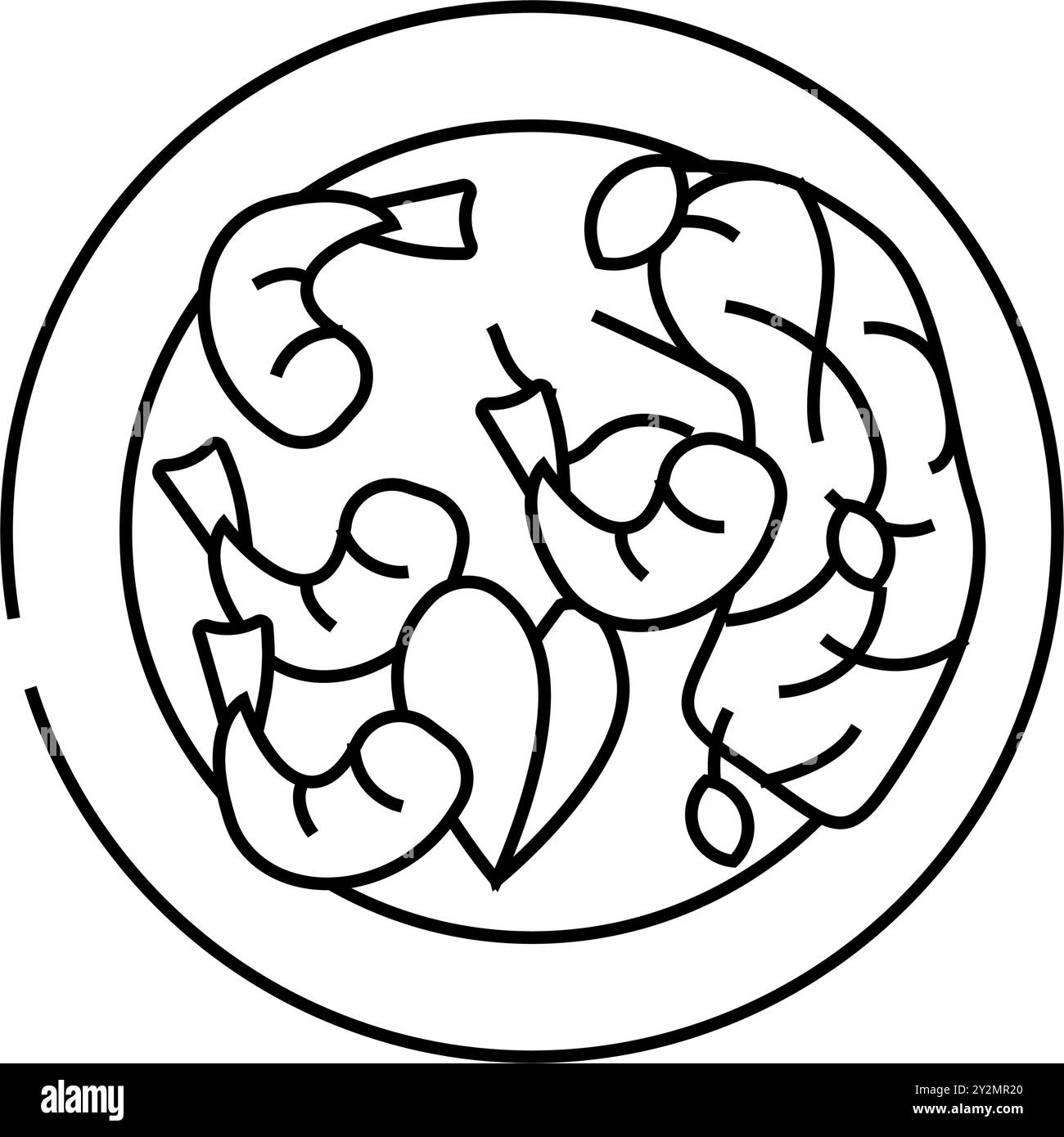 Seafood black spaghetti pasta Black and White Stock Photos & Images - Alamy