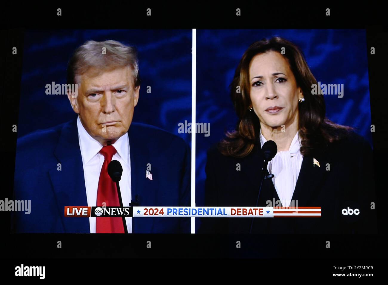 Philadelphia. 10th Sep, 2024. This photo taken at the U.S. presidential ...