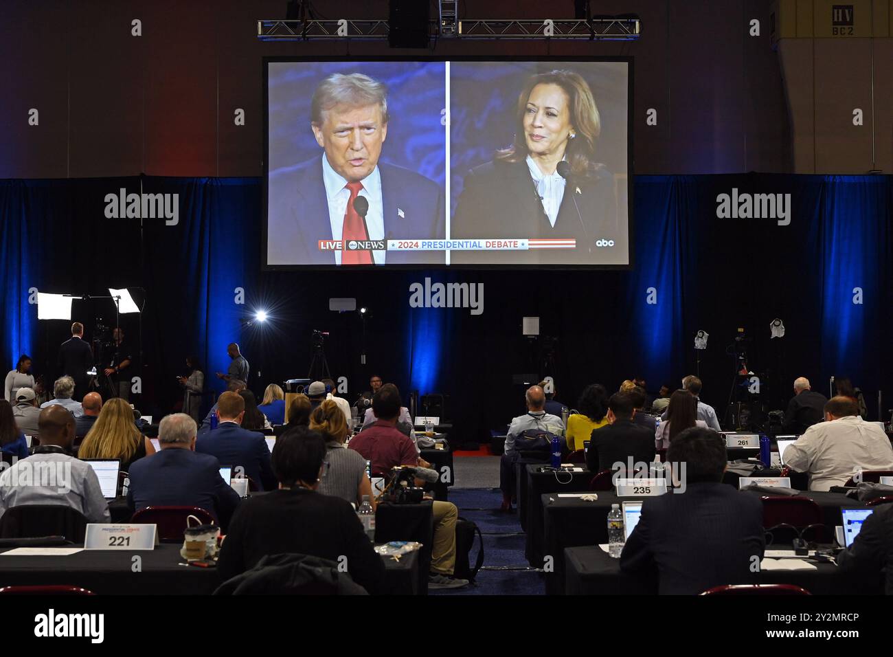 Philadelphia, USA. 10th Sep, 2024. People at the U.S. presidential ...
