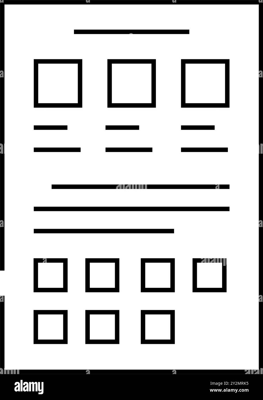 style guide ux ui design line icon vector illustration Stock Vector ...