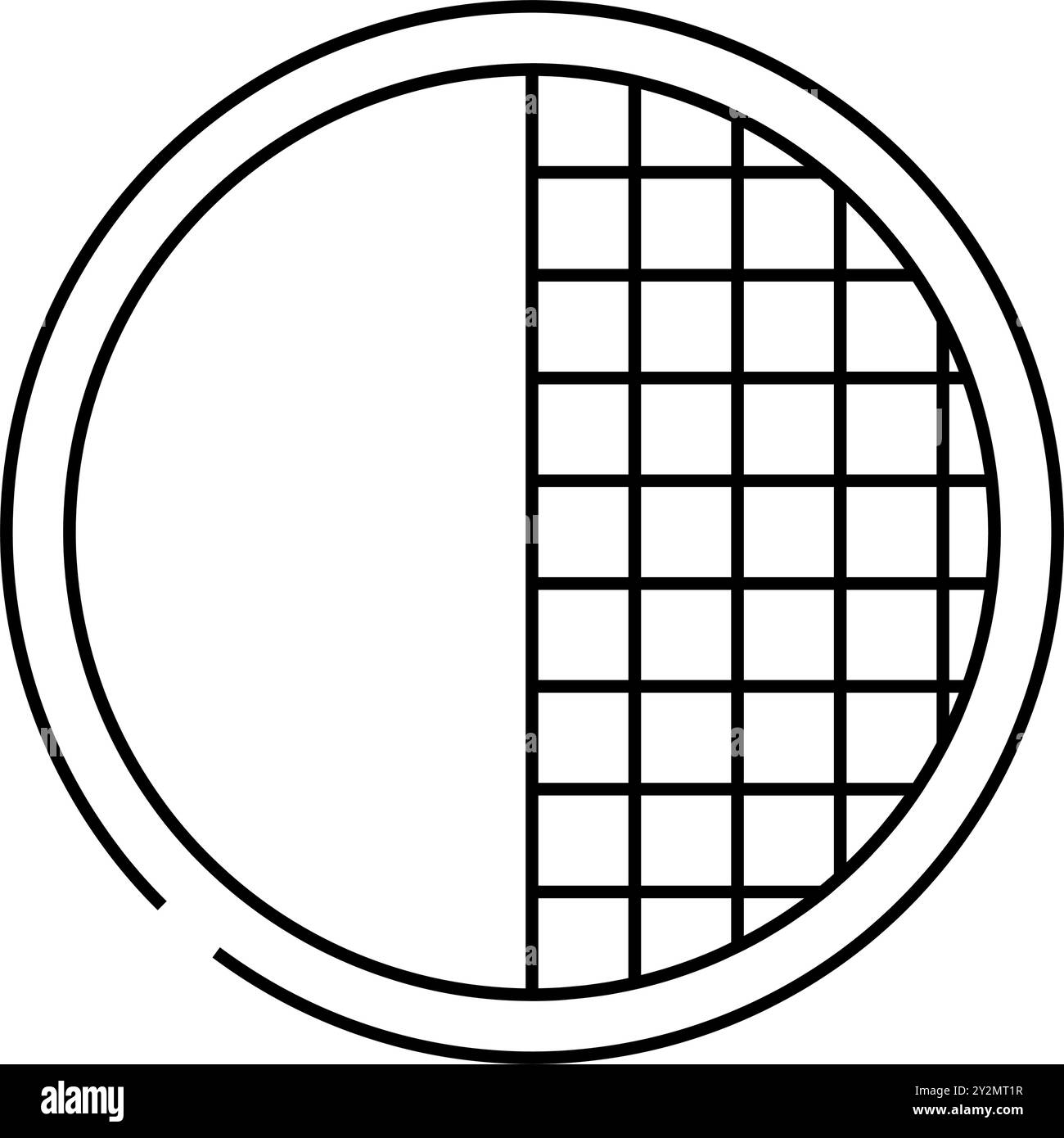 contrast ratio ux ui design line icon vector illustration Stock Vector ...
