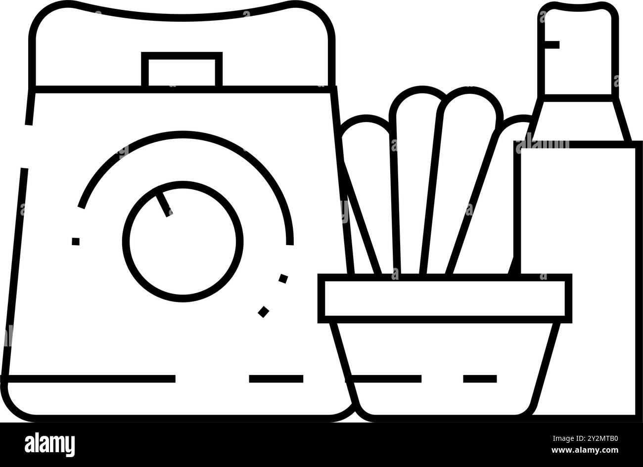 waxing kit hair salon line icon vector illustration Stock Vector Image ...