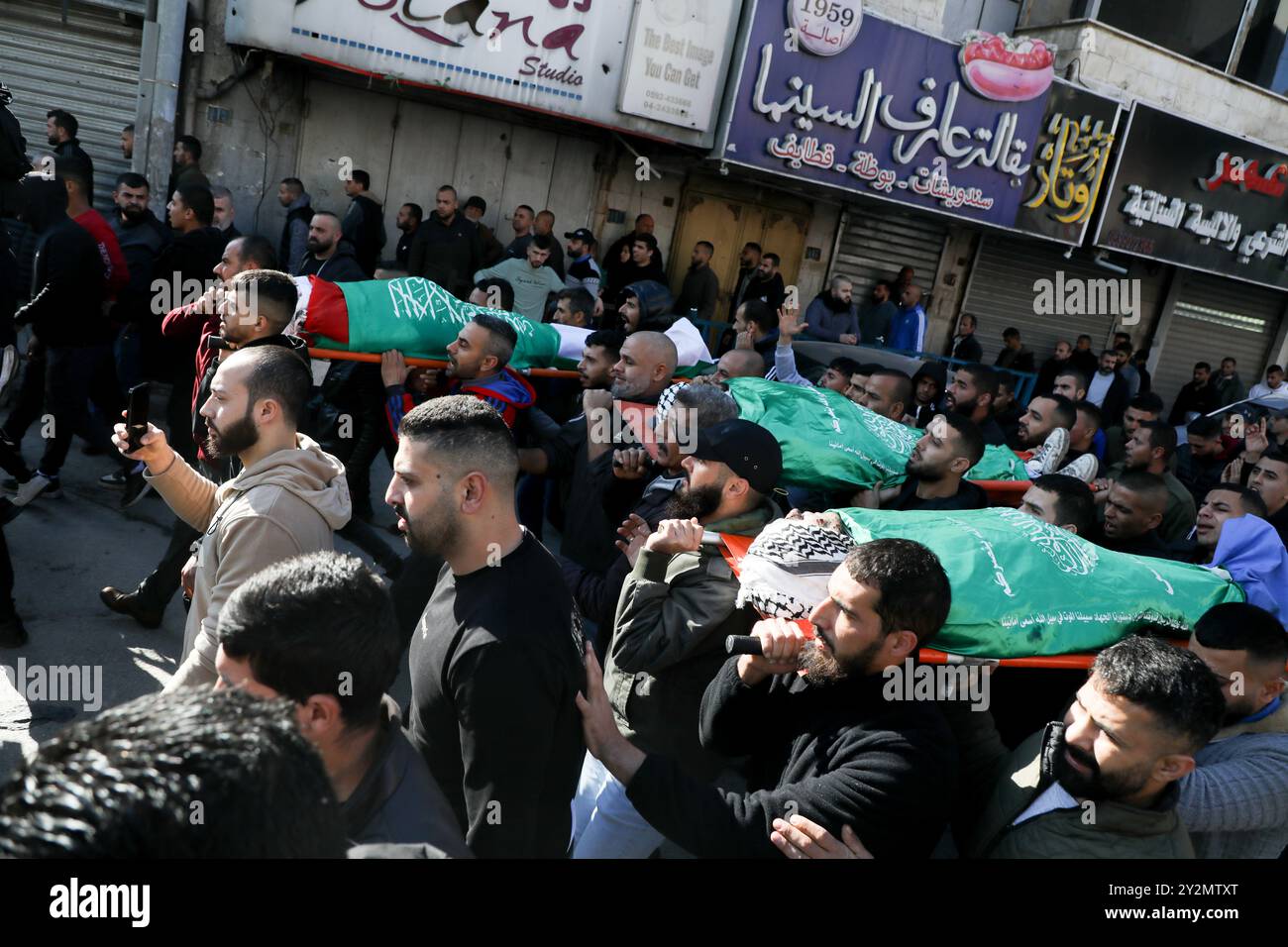 Jenin, West Bank, Palestine. 07 December 2024. The funeral procession ...