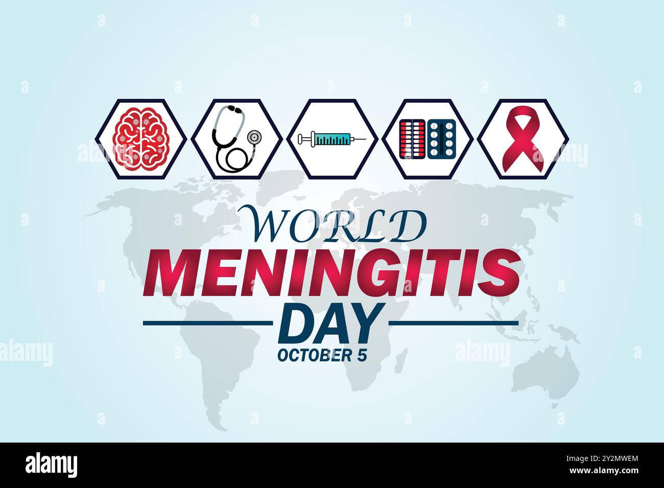 World Meningitis Day Vector illustration. October 5. Holiday concept ...