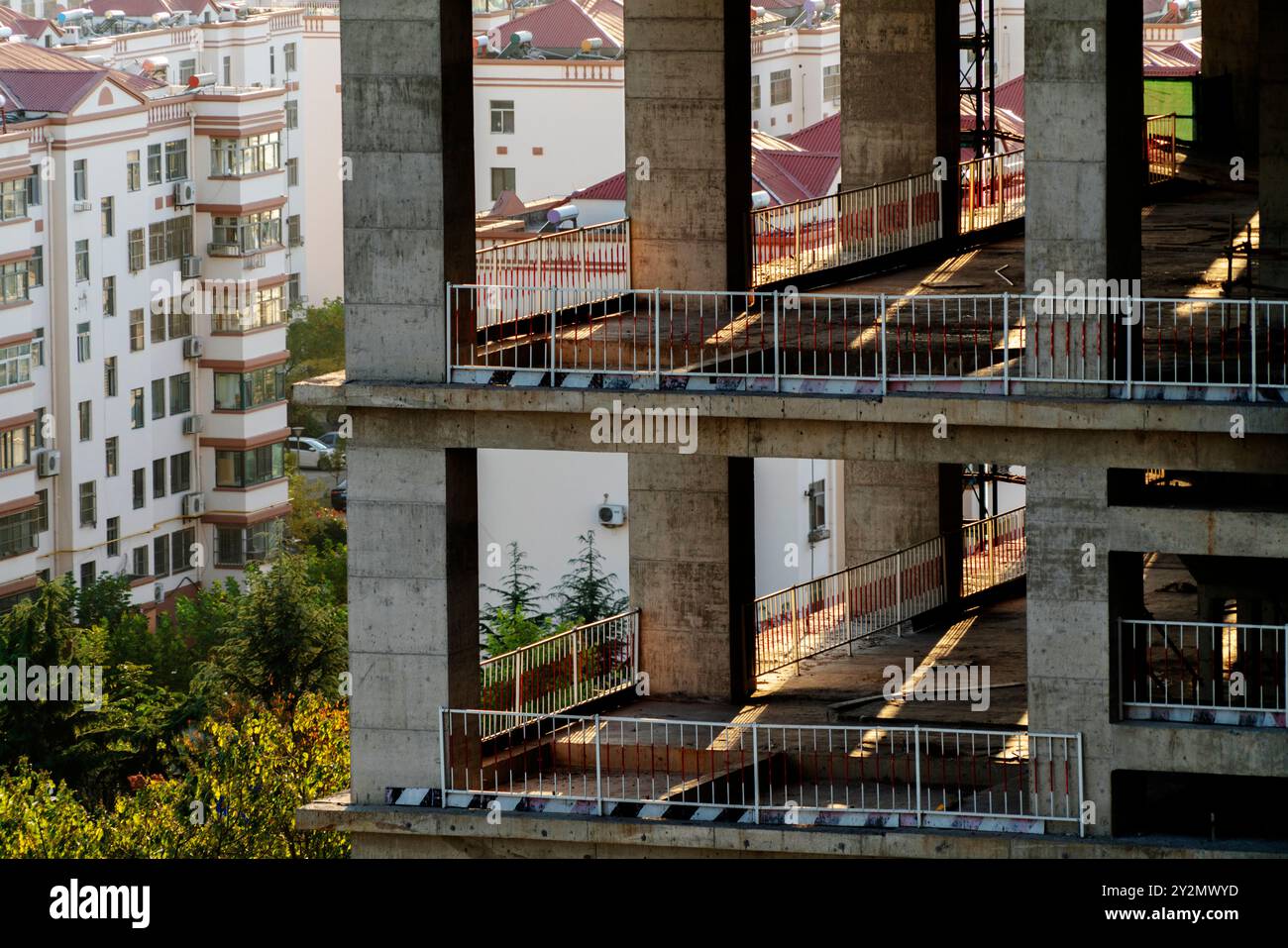 concrete structure of building uncompleted Stock Photo - Alamy