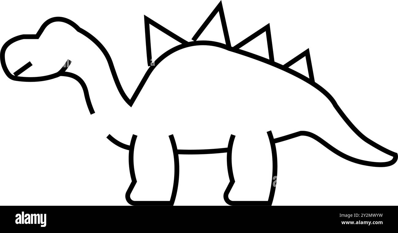 Stegosaurus symbol Black and White Stock Photos & Images - Alamy