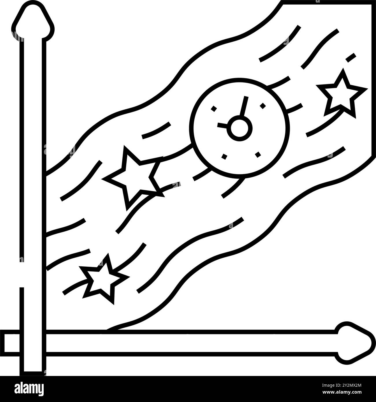 flow state time management line icon vector illustration Stock Vector ...