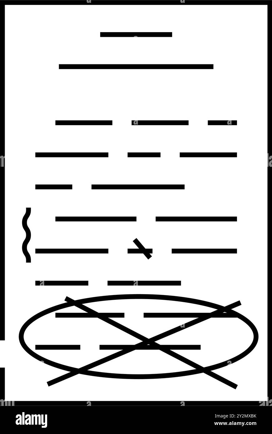 Proofreading Text Technical Writer Line Icon Vector Illustration Stock