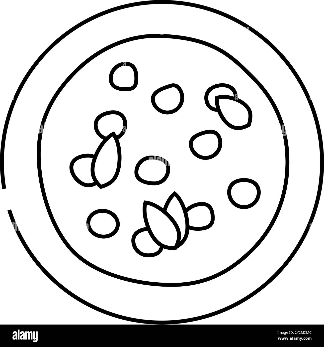 chana masala indian cuisine line icon vector illustration Stock Vector ...