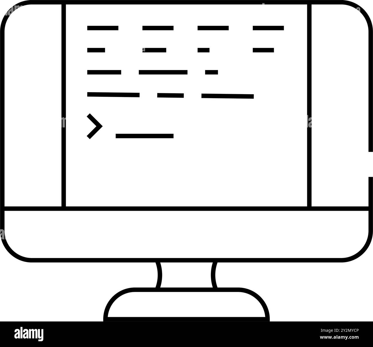 user interface text technical writer line icon vector illustration Stock Vector Image & Art - Alamy